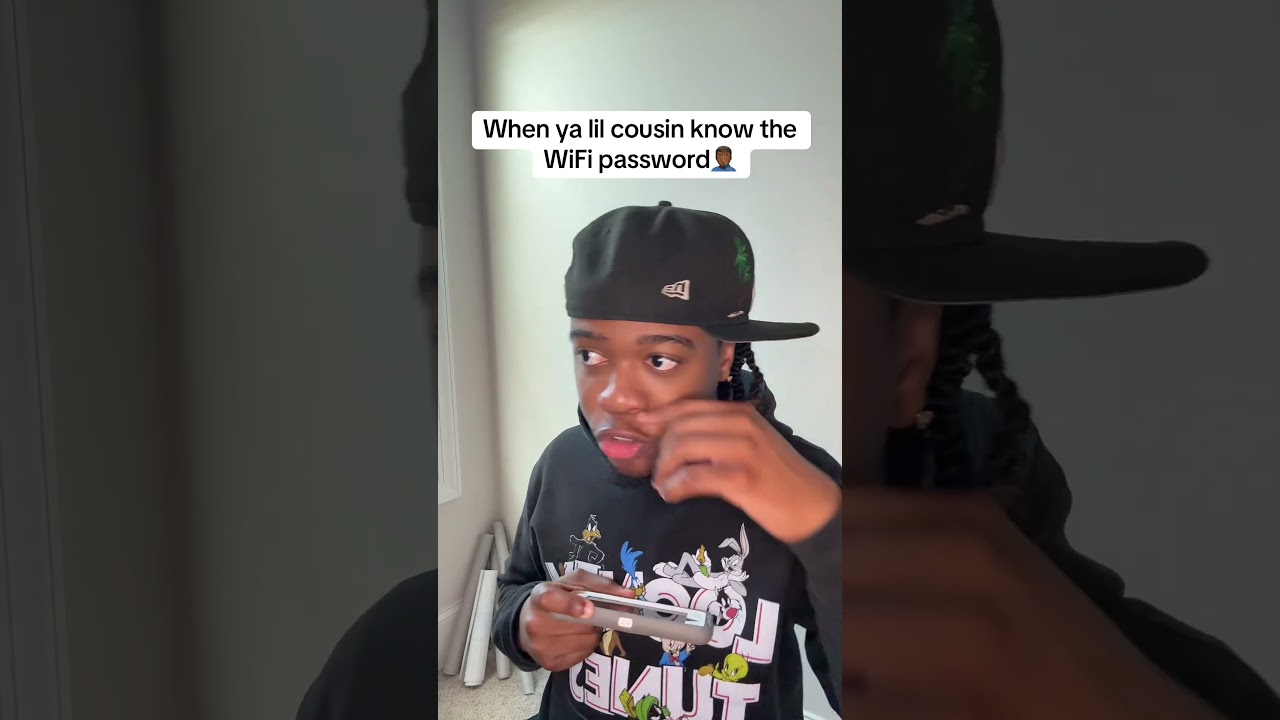 When ya lil cousin know the WiFi password🤦🏾‍♂️#viral