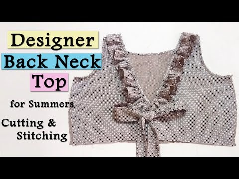 Latest Designer Top Cutting & Stitching!!