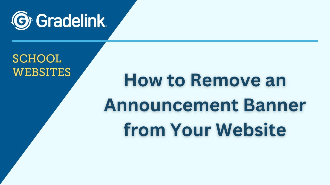 How to Remove an Announcement Banner from Your Website