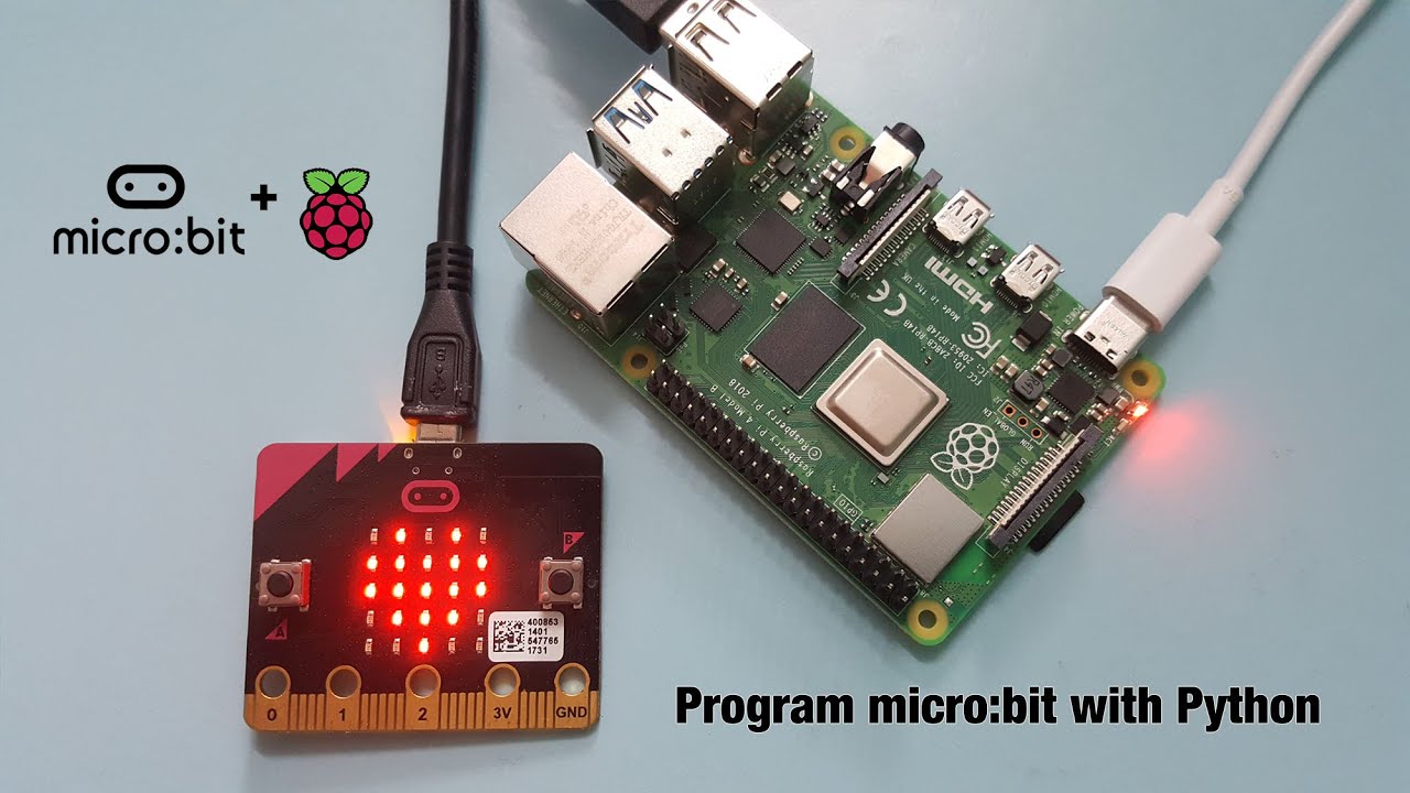 Program micro:bit With Python Using Raspberry Pi #stemeducation
