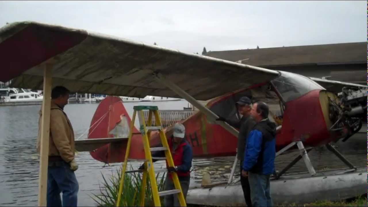 N1424H Removing wing #1