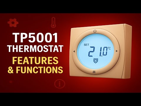 TP5001 thermostat: Setting the schedule | Self-help guide