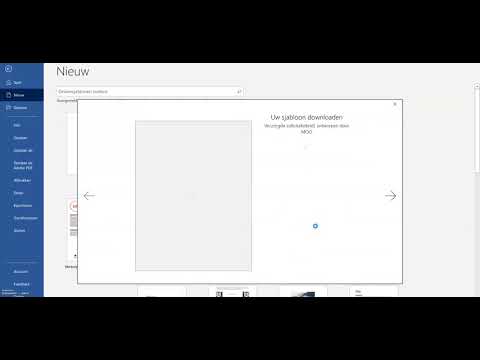 MS Word - Wat is een sjabloon?