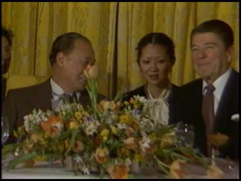 President Reagan and Premier Zhao Ziyang having Breakfast on January 12 ...