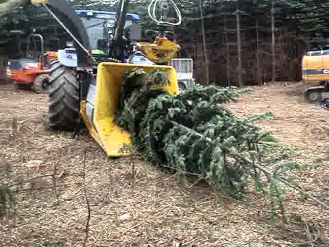 Schliesing 550ZX Forestry Wood Chipper with Mowi 300 Crane Woodpecker Environmental Ltd
