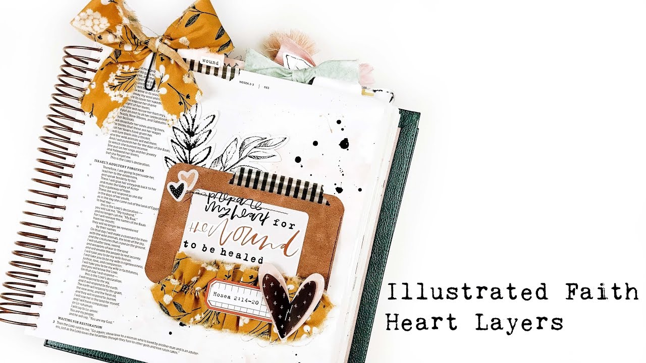 Illustrated Faith Heart Layers | The Wound | Hidden Journaling