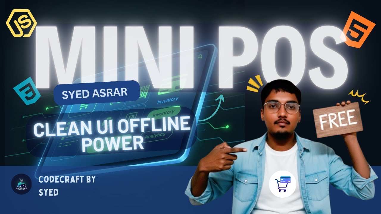 Offline POS System Using HTML, CSS, JS & PWA  Full Project Demo 10 Min Build