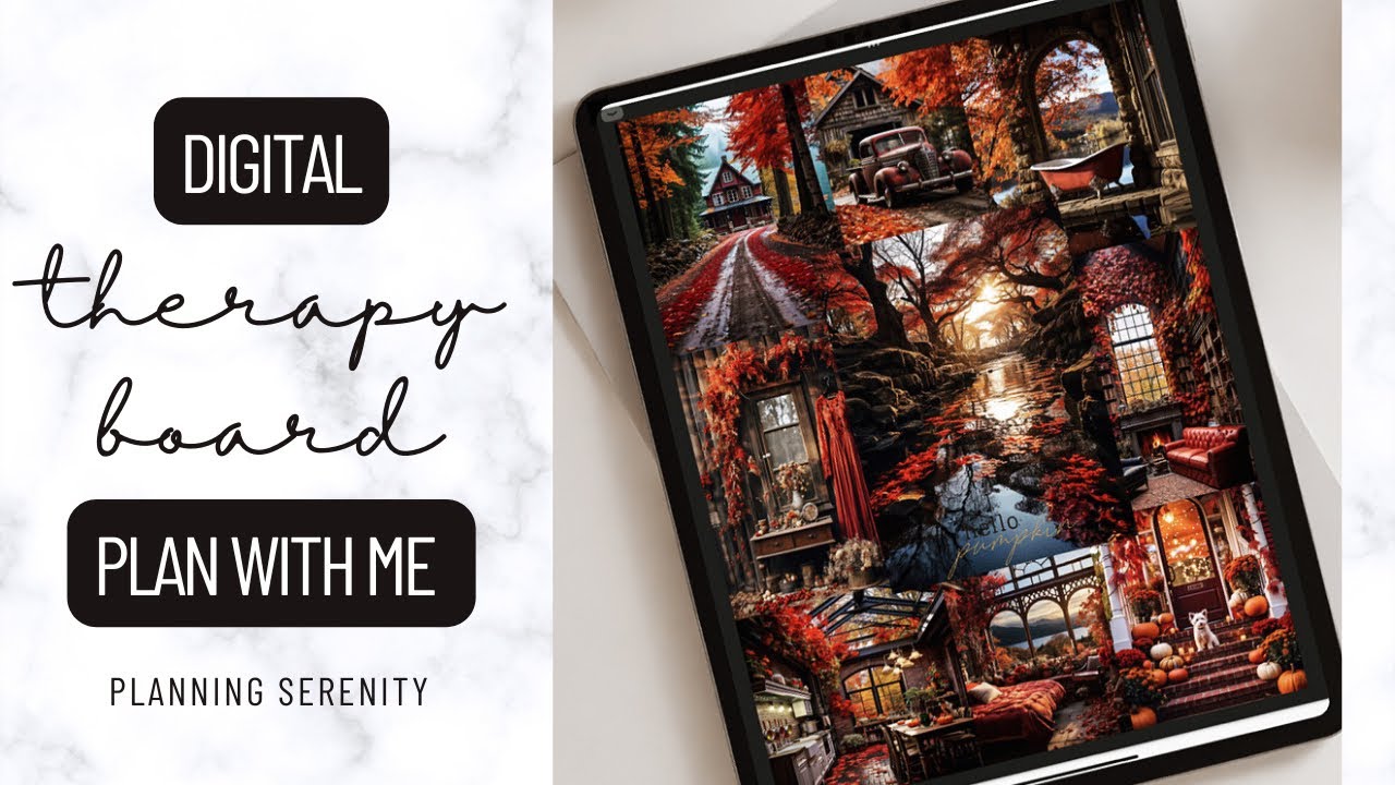 DIGITAL PLAN WITH ME | SEPTEMBER MOOD BOARD | PLAN WITH ME IN GOODNOTES 6 | FALL MOOD BOARD IDEAS