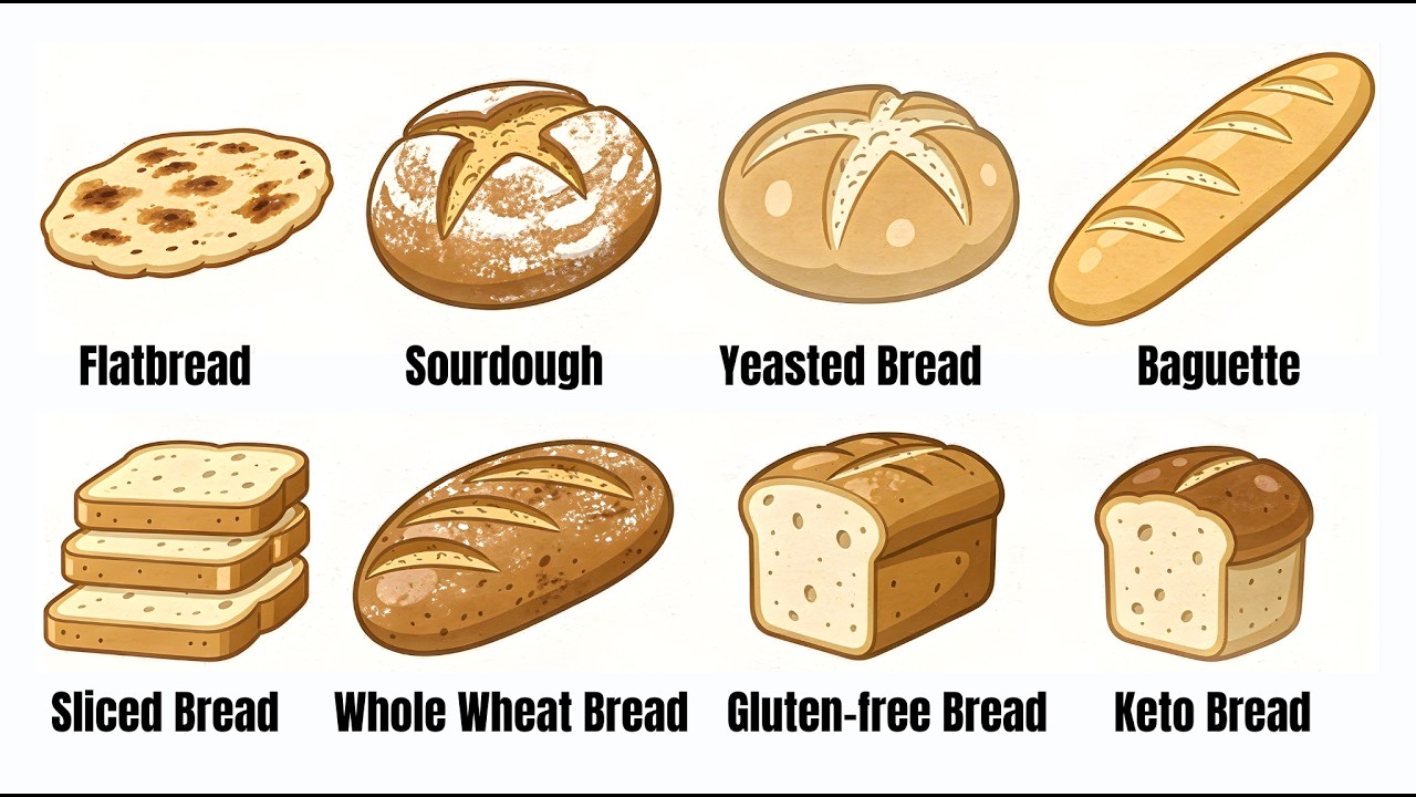 Every Bread Explained In 15 Mins