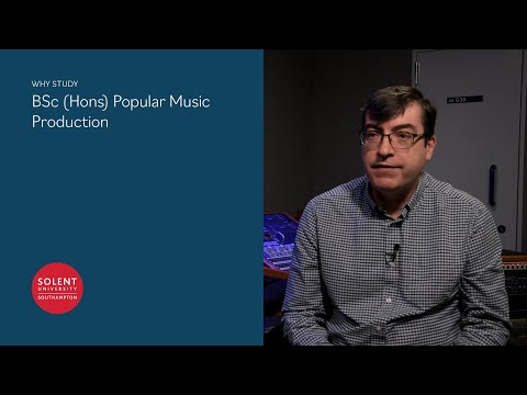Why study BSc (Hons) Popular Music Production