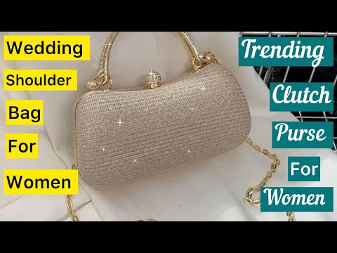Evening Clutch Purse for Women/Trending handbag/Women Sparkling Bag for wedding occasion #clutchbag