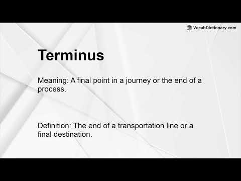 Terminus Meaning