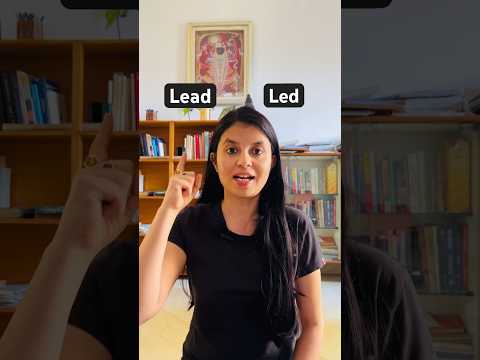 Learn the difference between โleadโ & โled.โ From the examination point of view.