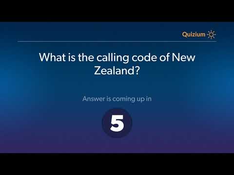 What is the calling code of New Zealand? New Zealand Quiz