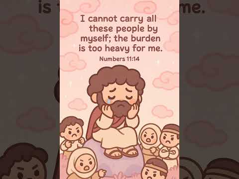 Numbers 11:14 – “I cannot carry all these people alone” 😢💔 | Moses Cries to God