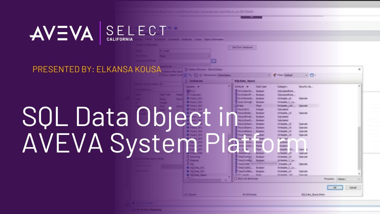 SQL Data Object in AVEVA System Platform