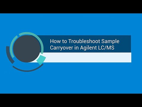 How to Troubleshoot Sample Carryover in an LC Mass Spec (LC/MS) Instrument