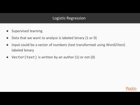 Learn Hands On Machine Learning with Scala and Spark Logistic Regression Explanation | packtpub ...