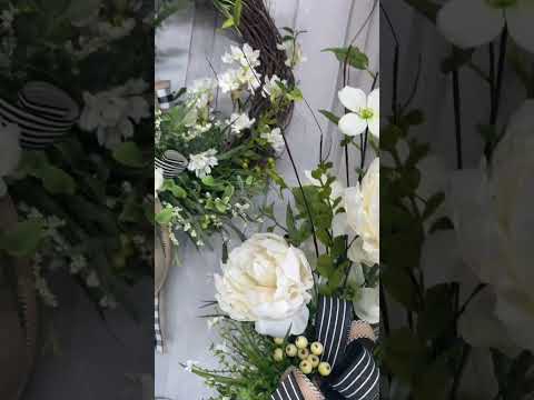 White Peony Floral Collection | Elegant DIY Wreaths, Swags & Centerpieces