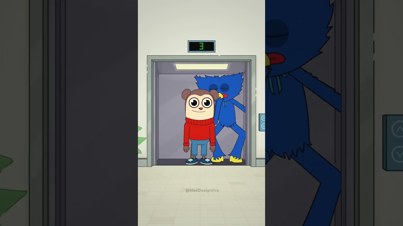Life hack: What to do if the elevator is full  SIGMA WEDNESDAY parody (Animation Meme)
