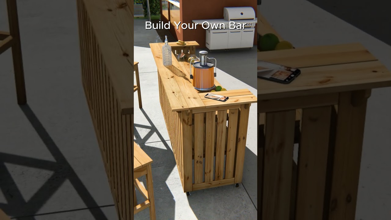 Build Your Dream Outdoor Bar with Our DIY PDF Guide! 🍹✨