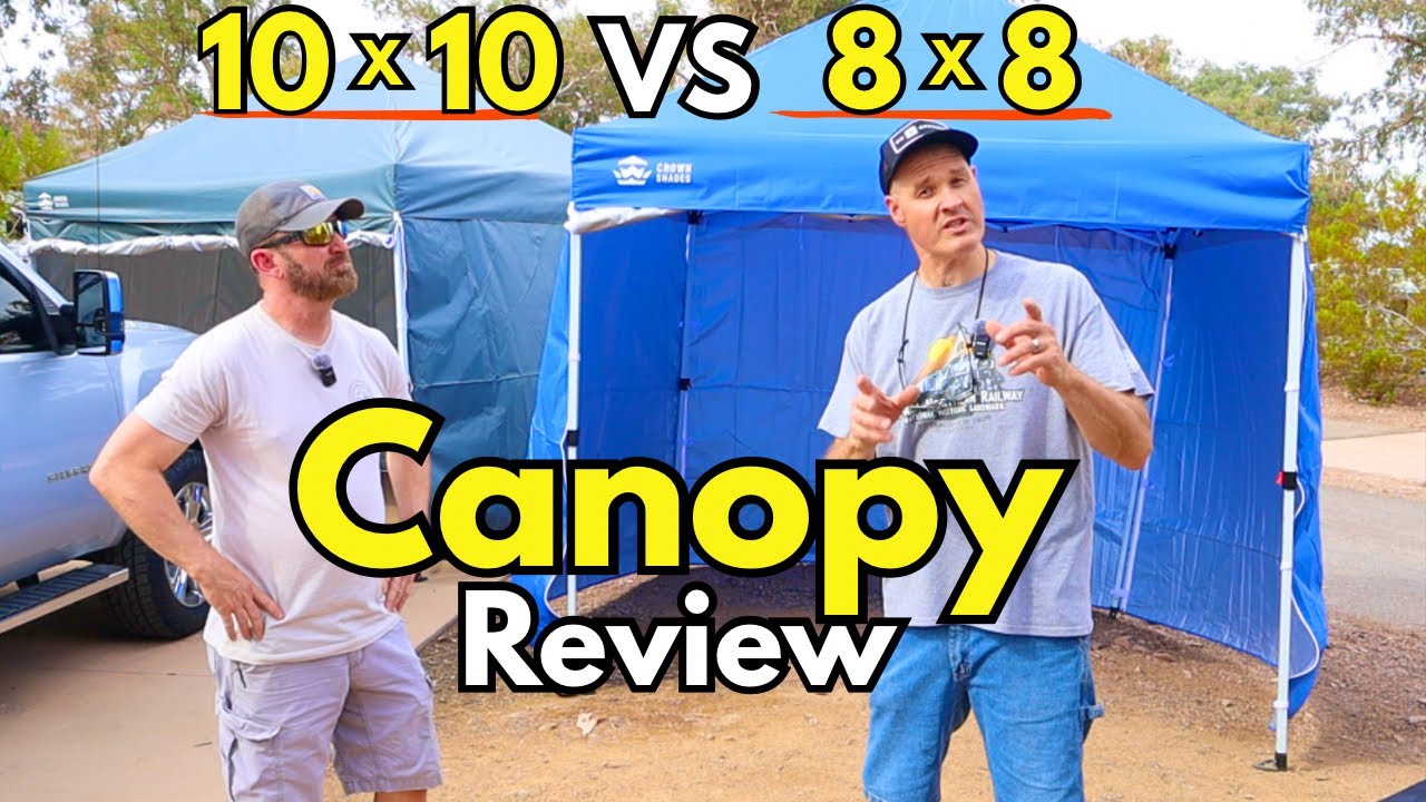 Unboxing Crown Shades Canopies - Are These Commercial Canopies Good for Camping?