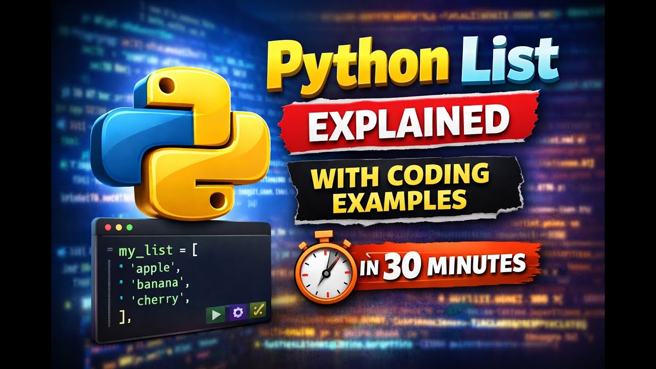 Python List Explained With Coding Examples In 30 Minutes