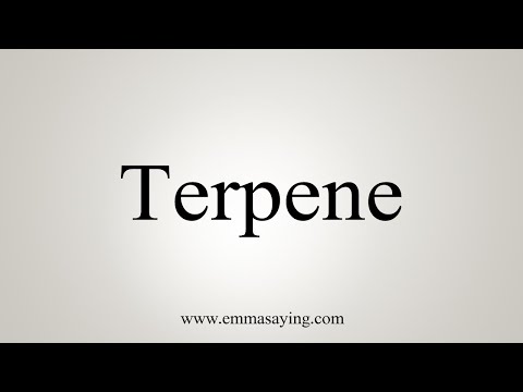 How To Say Terpene