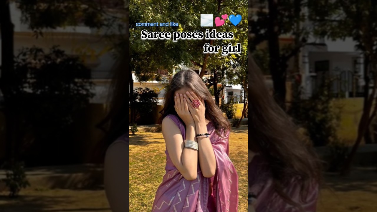 hide face Saree look poses ideas #trending #fashion #viral #saree #hidefaceposes