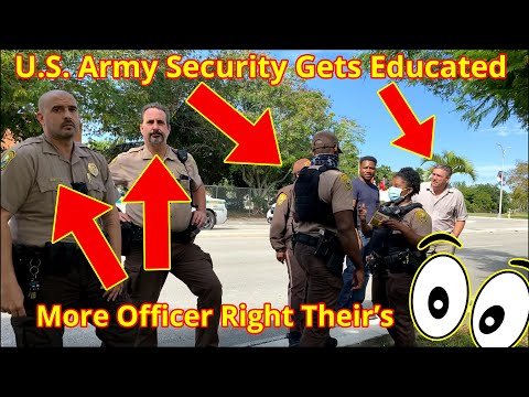 U.S. Army Reserve Security Gets Educated on the First Amendment. Public Safety Officer Apologizes.