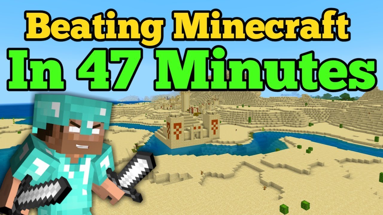 Beating Minecraft in 47 Minutes or less [World Record] Fail