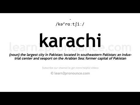 How to pronounce Karachi | English pronunciation