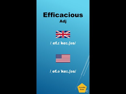 Efficacious meaning pronunciation and synonyms #Shorts