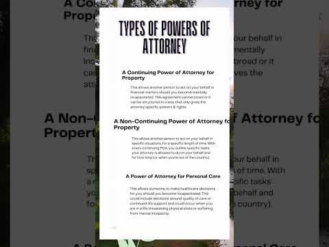 Types of Powers of Attorney