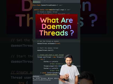 Daemon Threads in #java