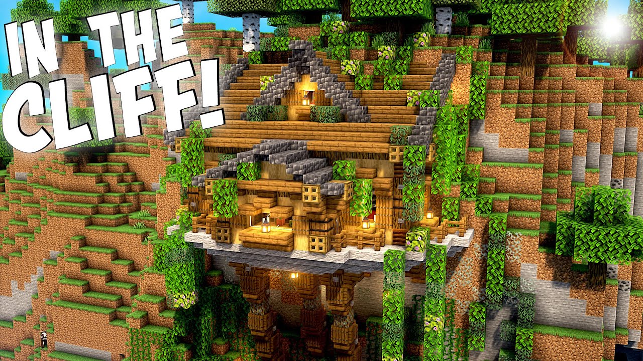 Ultimate Cliffside Minecraft Base Tutorial with World Download BEDROCK and JAVA