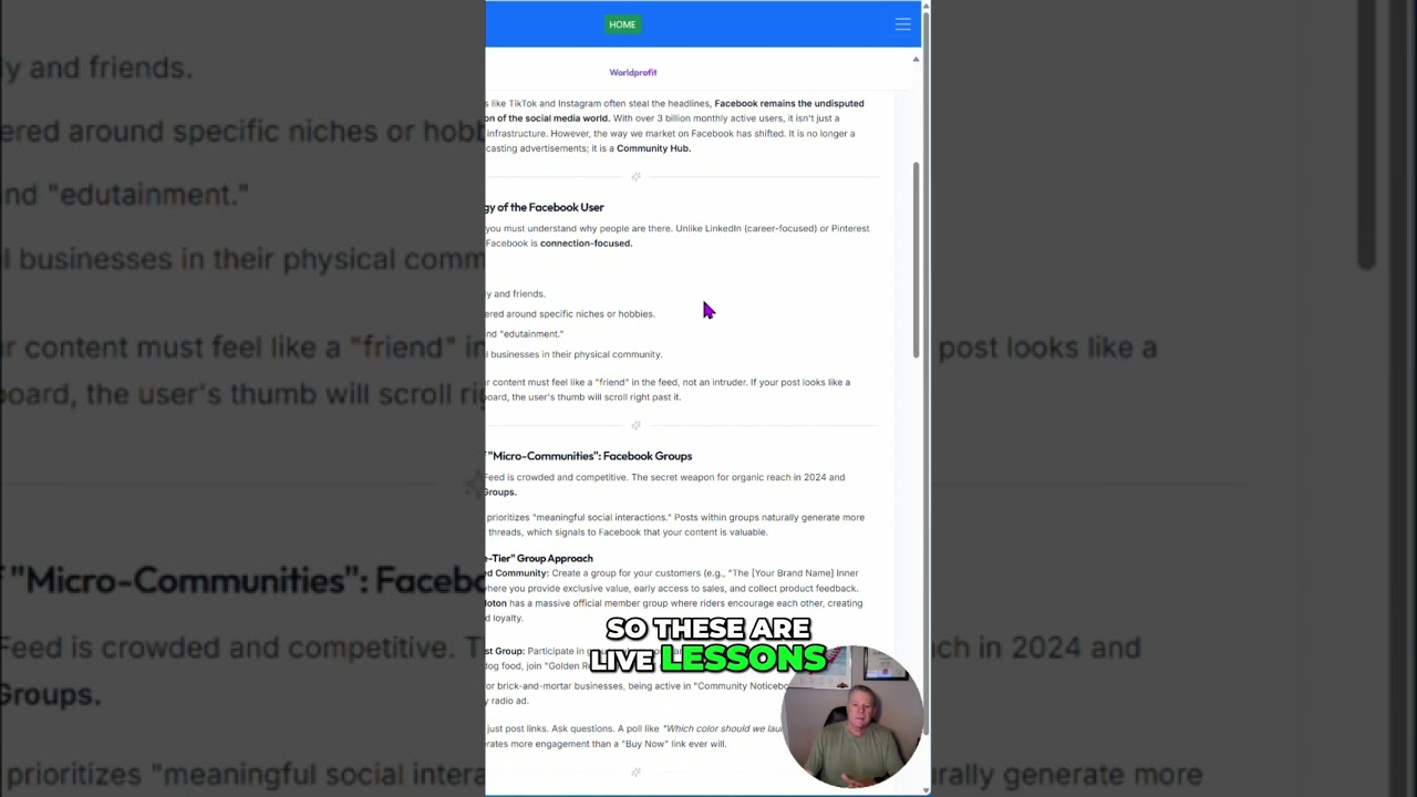 Facebook Community Hub: AI-Powered Lessons Created Instantly! #shorts