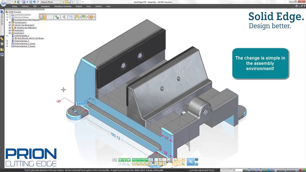 Solid Edge Synchronous Assembly Design