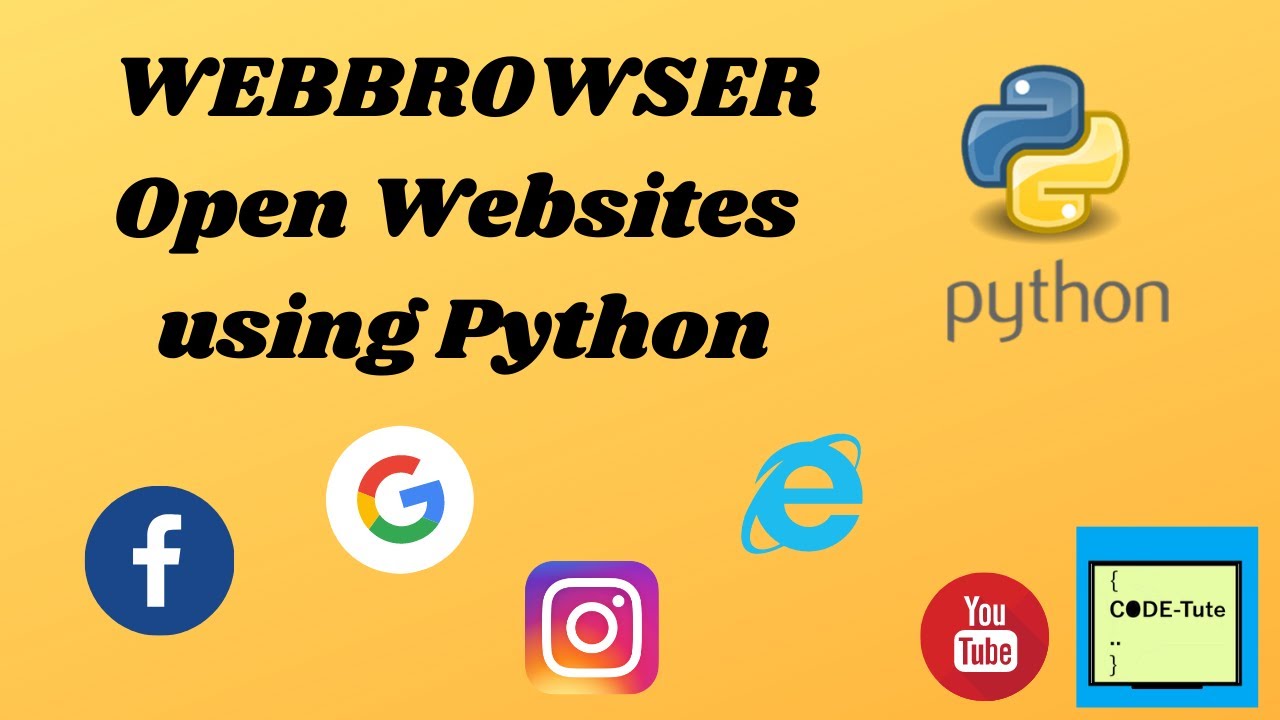 python webbrowser| Open websites using python