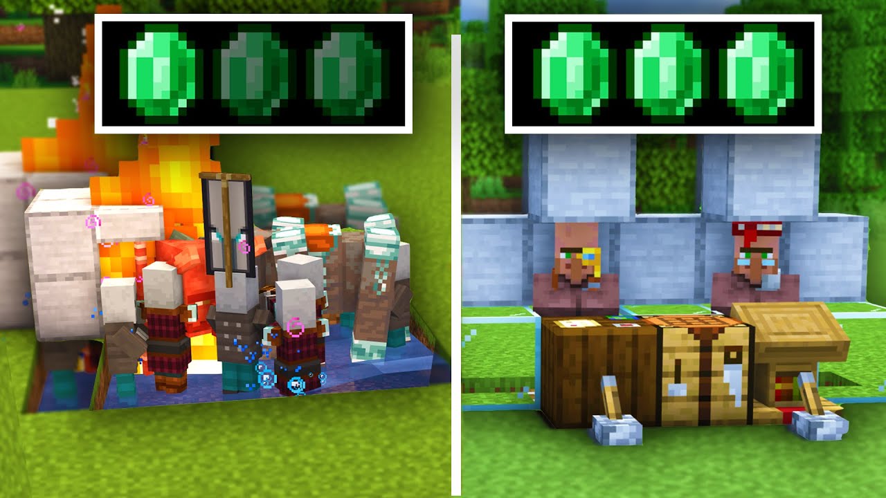 TOP 3 EMERALD Farms Minecraft 1.21!