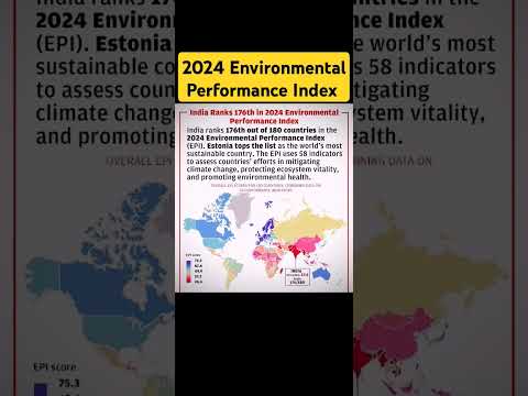 Environmental Performance Index 2024 🇮🇳 | #shorts #allexam #index
