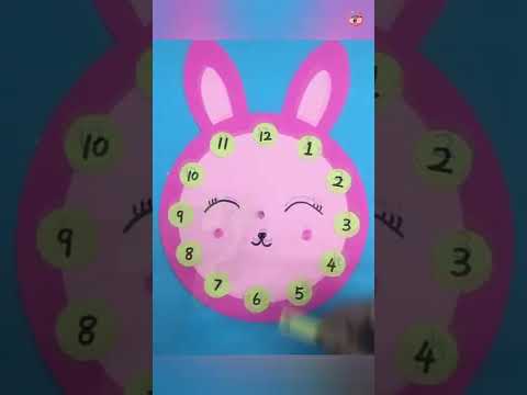 Paper clock making idea easy 😊 #shots #shotsvideo #shotsfeed #paperclock #craftwithpaper