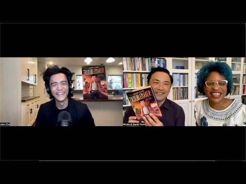 John Cho in conversation with Nicola & David Yoon over TROUBLEMAKER