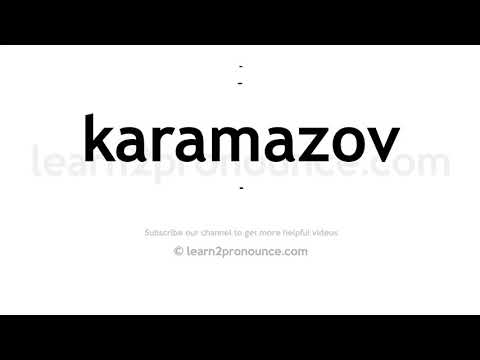 How to pronounce Karamazov | English pronunciation