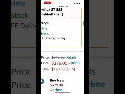 Bowflex Adjustable Dumbbells $170 Discount #shorts