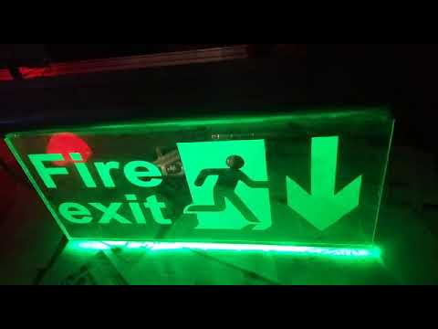 LED Exit Sign Board, LED Exit Sign in India