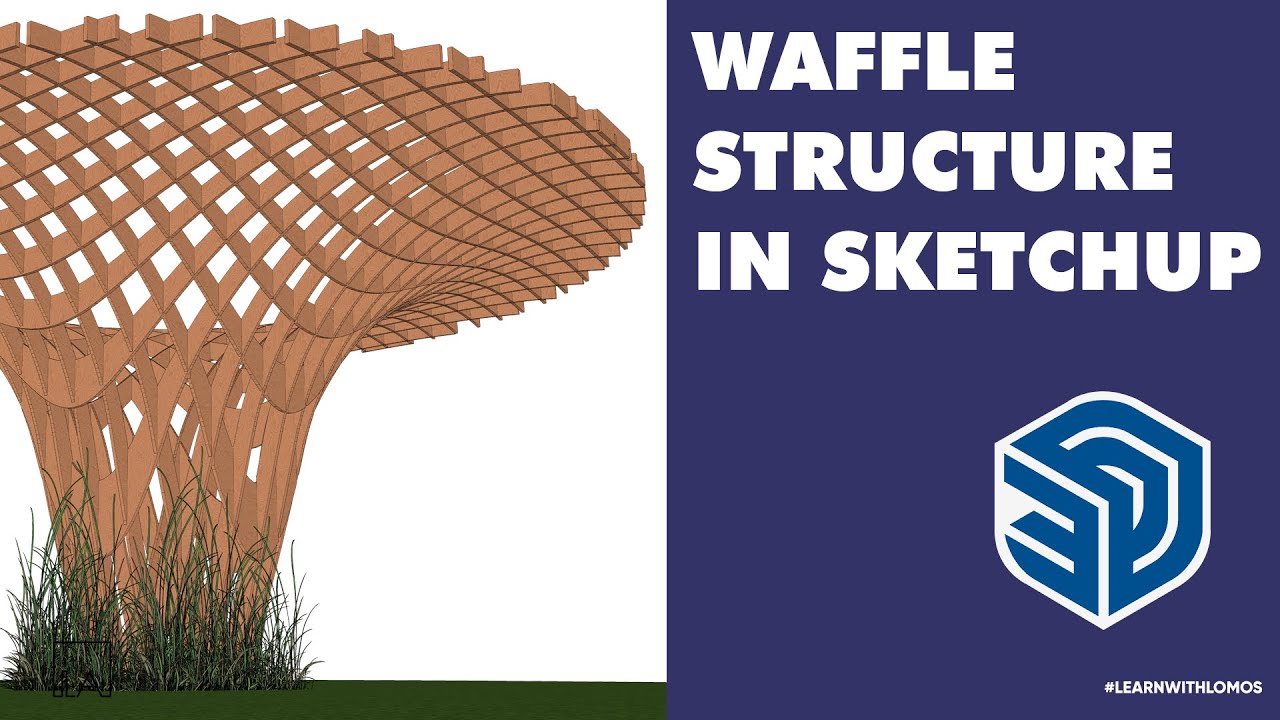Creating a Waffle Structure in Sketchup