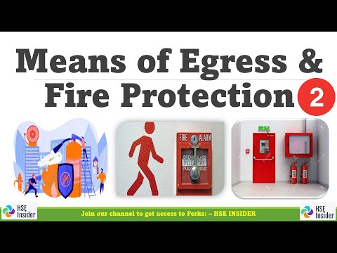 OSHA - Egress & Fire Protection Part 2 | Fire Prevention & Life Safety System | Egress Standards