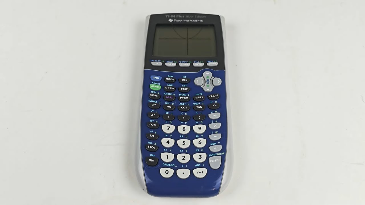 Texas Instruments TI-84 Plus Silver Edition Graphing Calculator Blue Tested Ebay Mercari Video