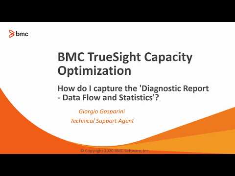BMC TSCO: How to Generate the 'Diagnostic - Dataflow and Statistics' Report